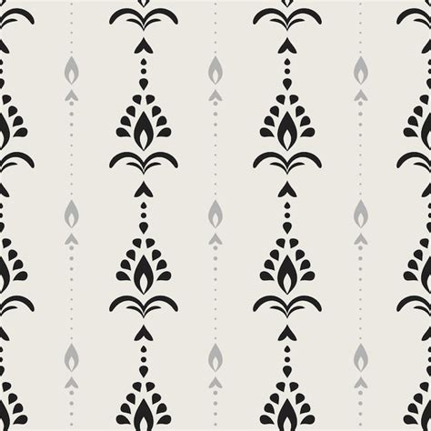 Premium Vector Damask Seamless Pattern Elegant Minimalistic Texture