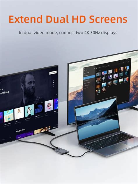 4k 60hz Mst Usb C To Dual Hdmi Hub Quantum Tech