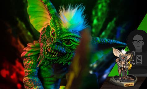 Gremlins Stripe With Chainsaw Statue Sideshow Collectibles