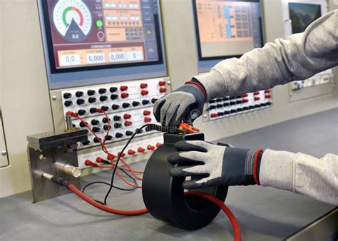Workman Testing A New Transformer Stock Image Image Of Industry Circuits