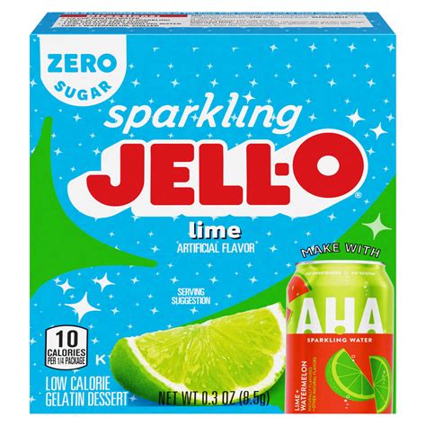 Sparkling Lime Gelatin Dessert Jell O United States Products Heinz®