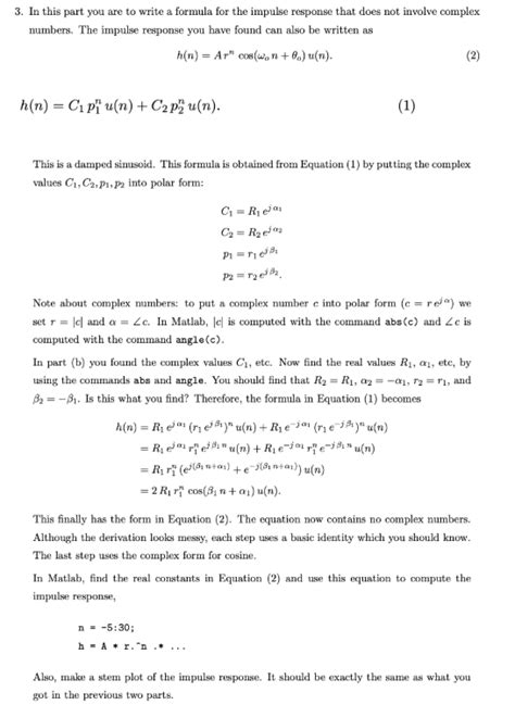 Solved Matlab Signals Show Code Not Handwritten Typed Or