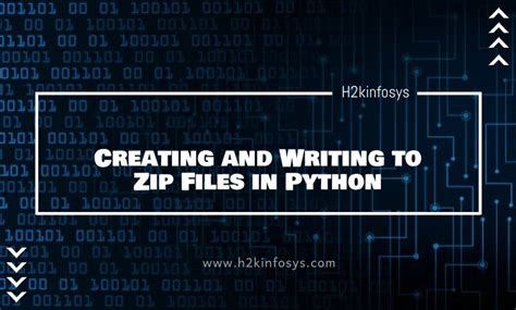 Creating And Writing To Zip Files In Python H2k Infosys Blog