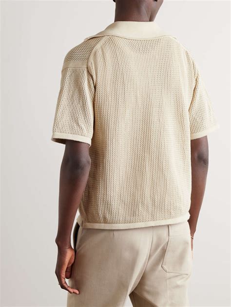 Piacenza 1733 Open Knit Cotton Shirt For Men Mr Porter