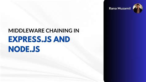 Middleware Chaining In Expressjs And Nodejs By Rana Muzamil Medium