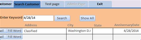 Create Search Form Using Vba Ms Access