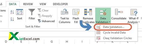 cara membuat drop down list di excel dengan cepat