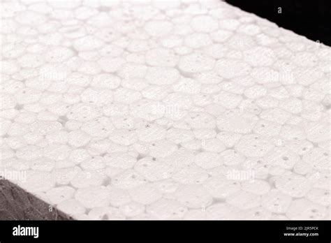 Styrofoam Board Isolated On Black Background Non Toxic Polystyrene