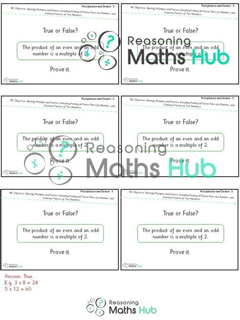 Identify Multiples And Factors Master The Curriculum