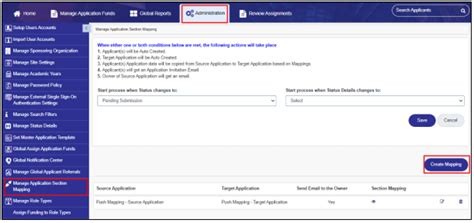 Section Mapping Functionality Communityforce