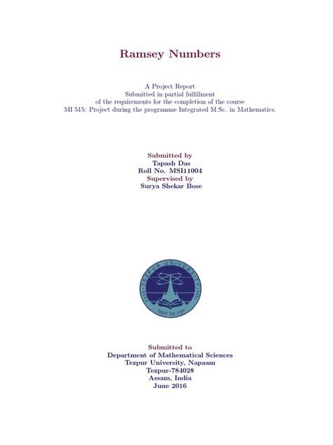Ramsey Numbers Pdf Vertex Graph Theory Economics