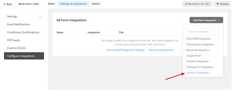 Salesflare Integration With Fluent Forms Wp Manage Ninja