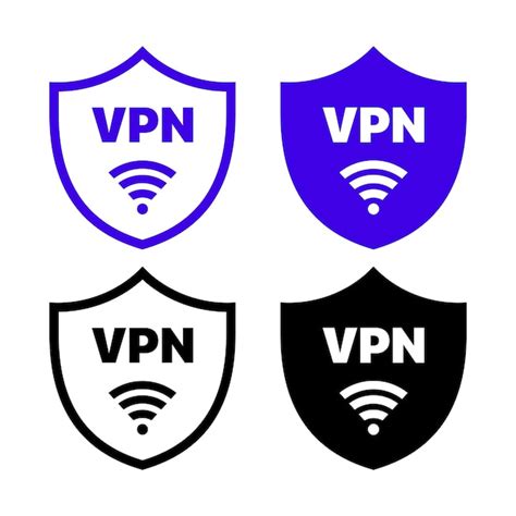 Premium Vector Vpn Shields Set