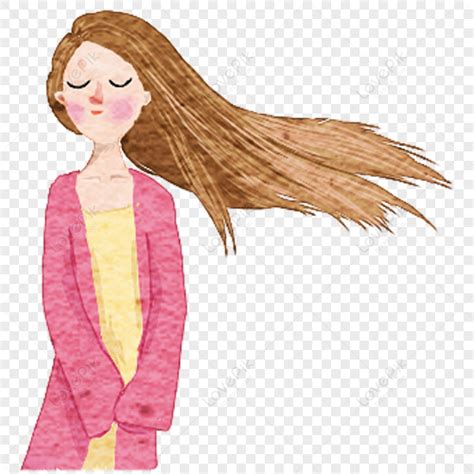 Gambar Gadis Berambut Panjang Png Unduh Gratis Lovepik