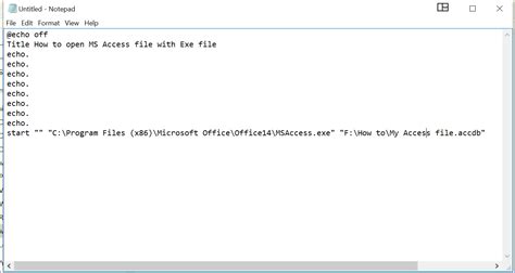 How To Open MS Access File From EXE File IAccessWorld