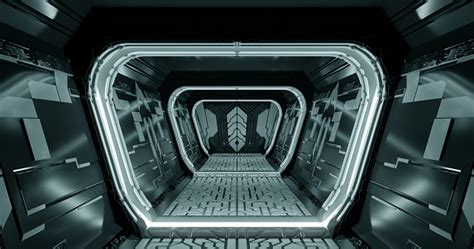 3d 렌더링 밝은 빛의 우주선 또는 실험실 복도 첨단 기술 미래 지향적 인 디자인 가상현실에 대한 스톡 사진 및 기타 이미지 가상현실 가정의 방 개념 Istock