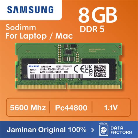 Jual Ram Laptop Samsung Ddr5 8gb 5600mhz Pc44800 Sodimm Notebook Memory 5600 Mhz Pc 44800
