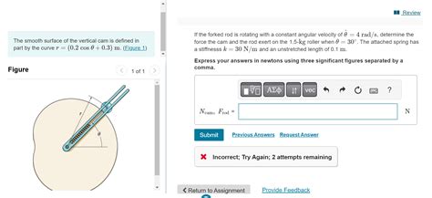 Solved The Smooth Surface Of The Vertical Cam Is Defined In