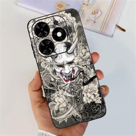 Для чехла Tecno Spark Go 2024 Bg6 Эстетичный Модный милый мультяшный рисунок противоударный