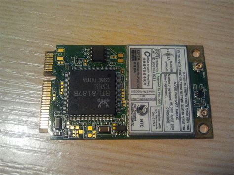 Wlan Mini Pci Express Realtek Rtl8187b Podrzava B G Standard