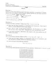 Binary Operations Analysis Associativity Commutativity And Course Hero