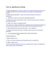 Understanding Significance Testing Hypotheses P Values And Course Hero