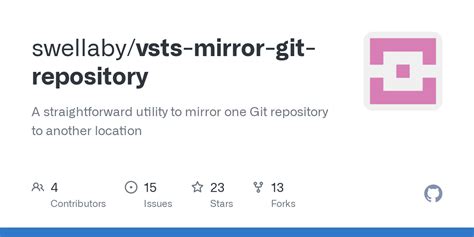 GitHub Swellaby Vsts Mirror Git Repository A Straightforward Utility To Mirror One Git