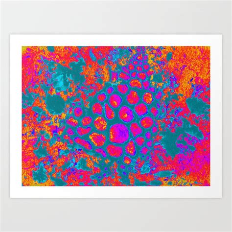 Colourfull Points Texture Art Print By Xavierdeporta Society6