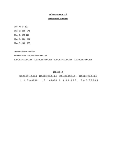 Ip Calculation Pdf
