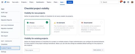How To Enable Didit In Jira Projects Globally 🚀 Checklists For Atlassian Jira And Confluence