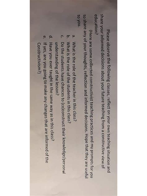 R06 1 Constructivism Observing And Reviewing Two Classrooms Pdf