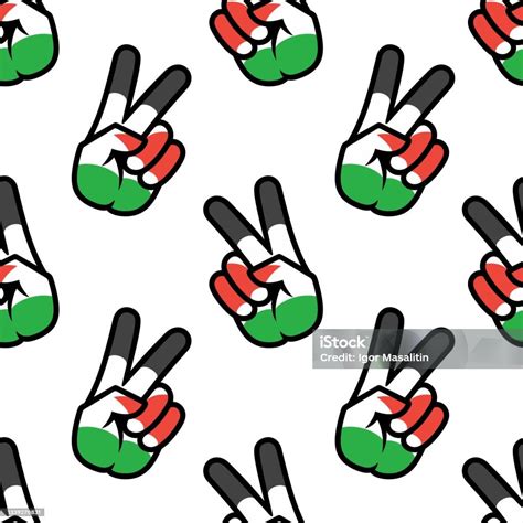 평화 표지판의 형태로 스페인 플래그 매끄러운 배경 제스처 V 승리 기호 애국 기호 애플 리 케이 션에 대 한 아이콘 웹사이트