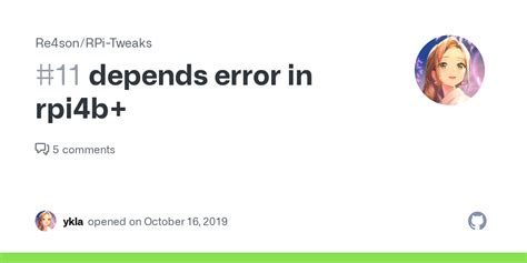 depends error in rpi4b · issue 11 · re4son rpi tweaks · github