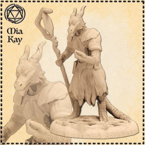 3d Printable Kobold Wizard By Mia Kay