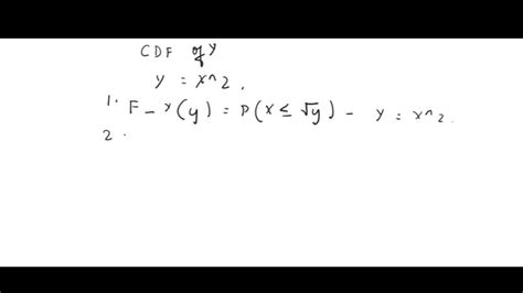 Solved A 10 Points Find The Pdf Of Y Using The Pdf Method B10