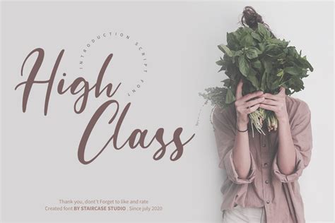 High Class Font Free Download