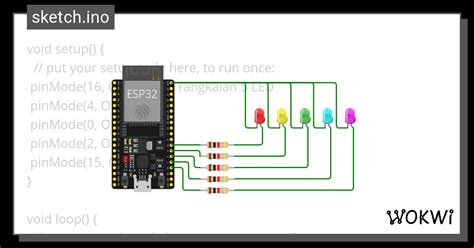 RANGKAIAN TUGAS Wokwi ESP STM Arduino Simulator