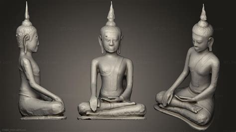 Buddha Figurines Buddha 15 Stkbd 0116 3d Stl Model For Cnc