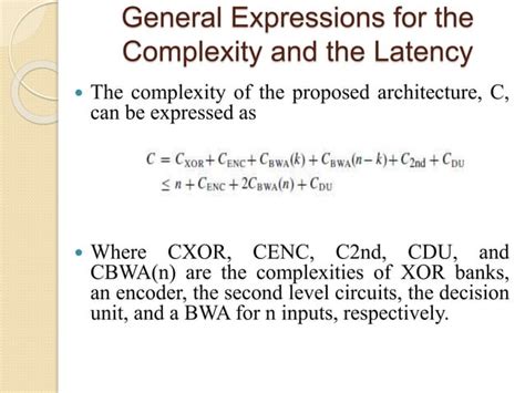 low complexity low latency architecture for matching ppt