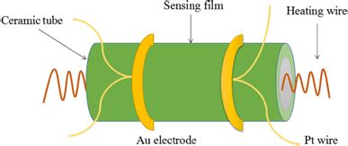 Schematic Structure Of The Gas Sensor Download Scientific Diagram