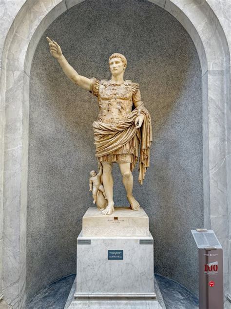 Classical Marble Statue Of Rome S First Emperor Augustus Of Prima