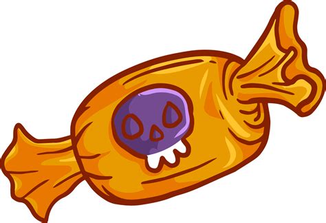 Hand Drawn Candy Halloween Doodle Illustration 11812347 Png