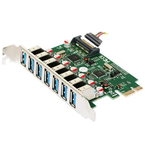 Pcie Usb 7 Port Usb 3 0 High Speed Pci Express X1 Usb Hub Shopee Indonesia