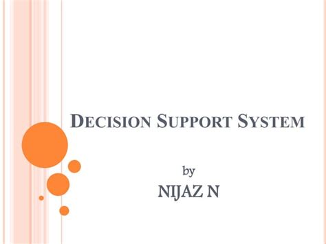 Decision Support System Management Information System Pptx Operating Systems Computer