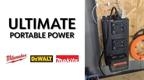 Ultimate Portable Inverter Use Dewalt Makita Or Milwaukee Power Tool