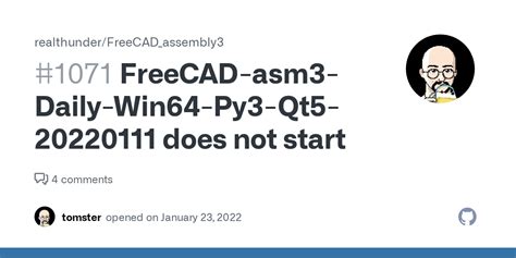 FreeCAD Asm Daily Win Py Qt Does Not Start Issue Realthunder FreeCAD