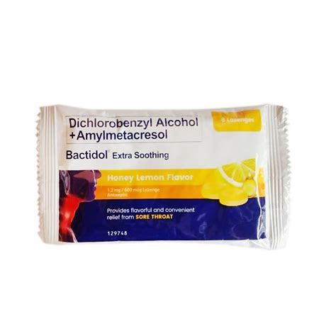 Bactidol Extra Soothing Lozenges Honey Lemon 8s