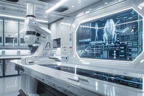 A Futuristic Medical Laboratory With Advanced Technology Featuring A
