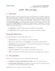 Lab06 APIs And Maps Pdf Pair Programming ALLOWED Due 12 00PM CT On November 6th CS407 Fall