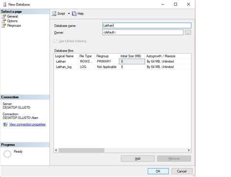 Nu Alam Sql Server Membuat Database Dan Tabel